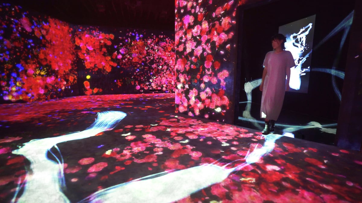 Continuous Trajectories: One Stroke | teamLab