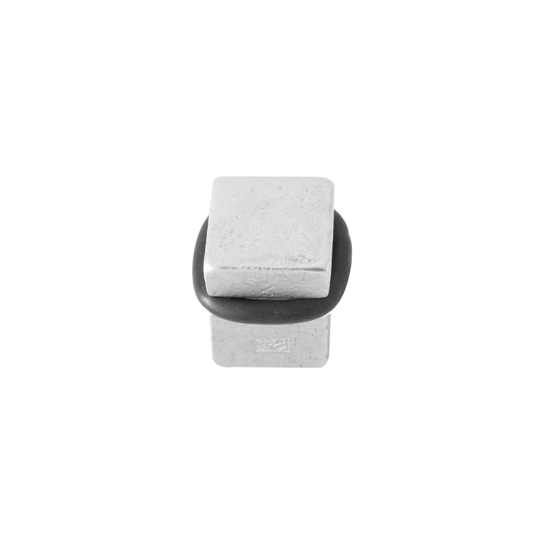 PIECE DOOR STOP SATIN WHITE BRONZE (WBS) 25x25x32mm