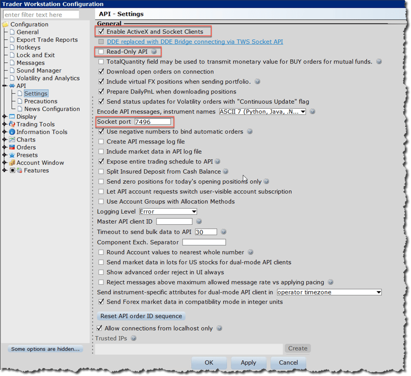 Interactive Brokers TWS Installation and Configuration | OptraBot