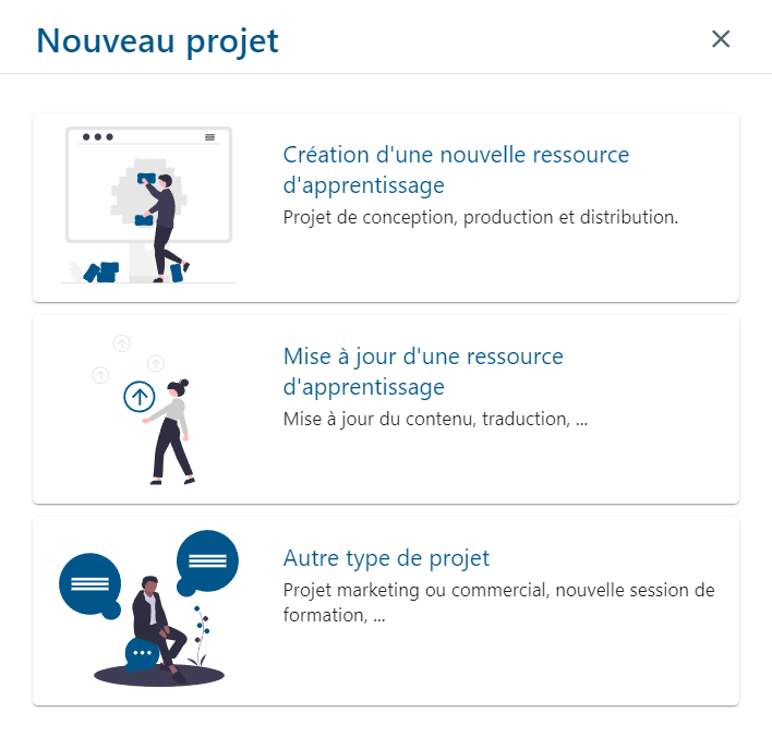 Créer un projet de type autre | edtake