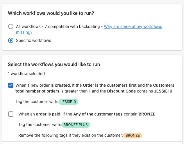What is backdating and how does it work? | Customer Tagging