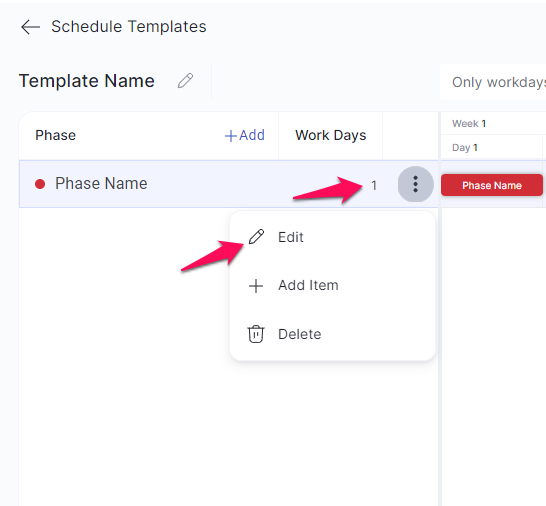 Creating Schedule Templates | BuilderPad