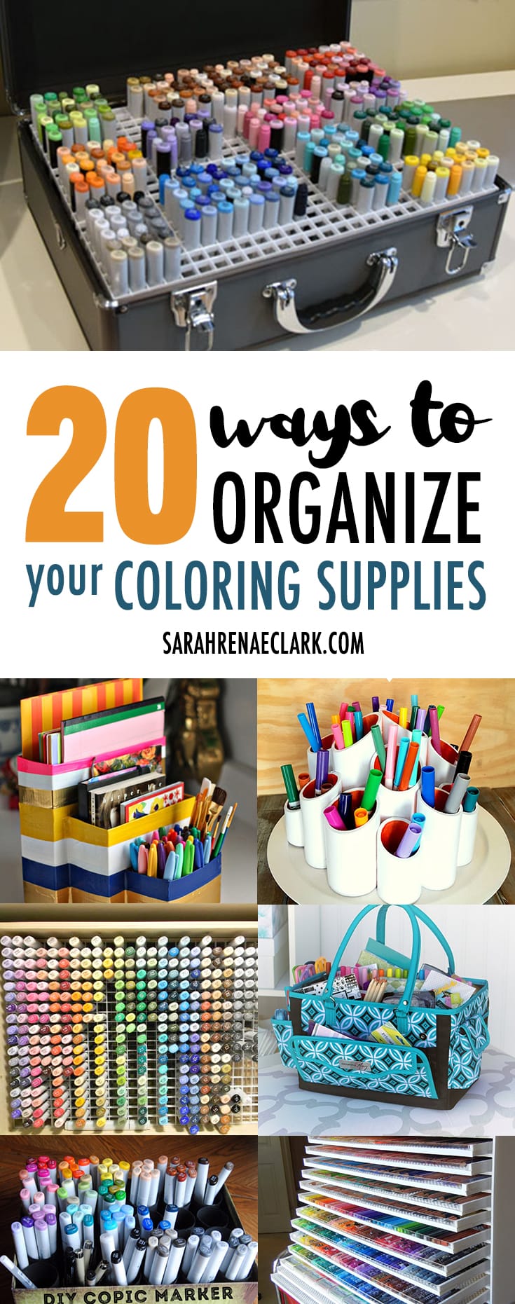 20 Clever Ways to Organize Your Coloring Supplies