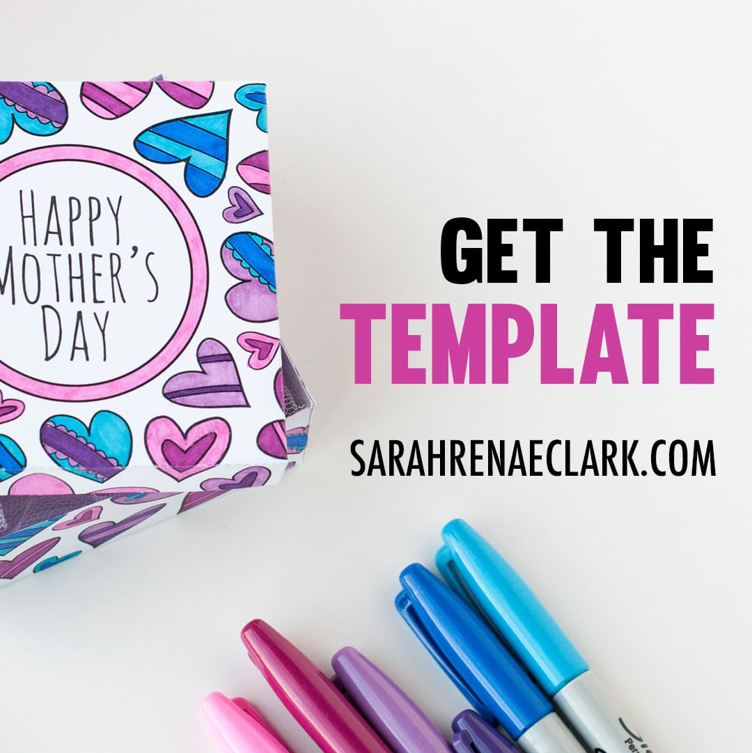 How to Make a Paper Gift Box | Free Template for Mother's Day - Sarah ...