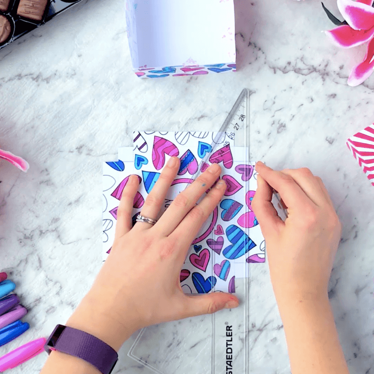 How to Make a Paper Gift Box | Free Template for Mother's Day - Sarah ...