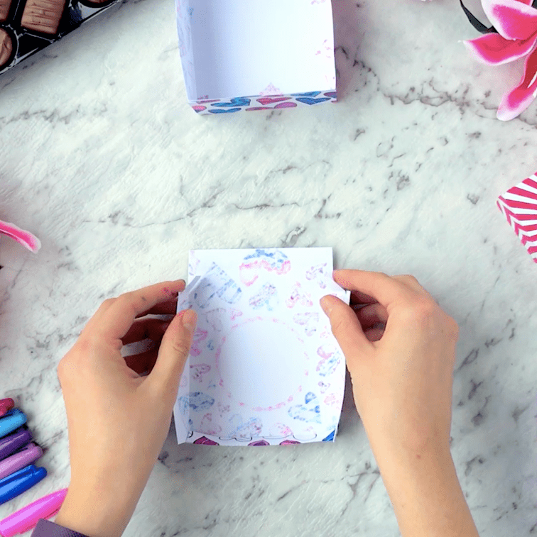 How to Make a Paper Gift Box | Free Template for Mother's Day - Sarah ...