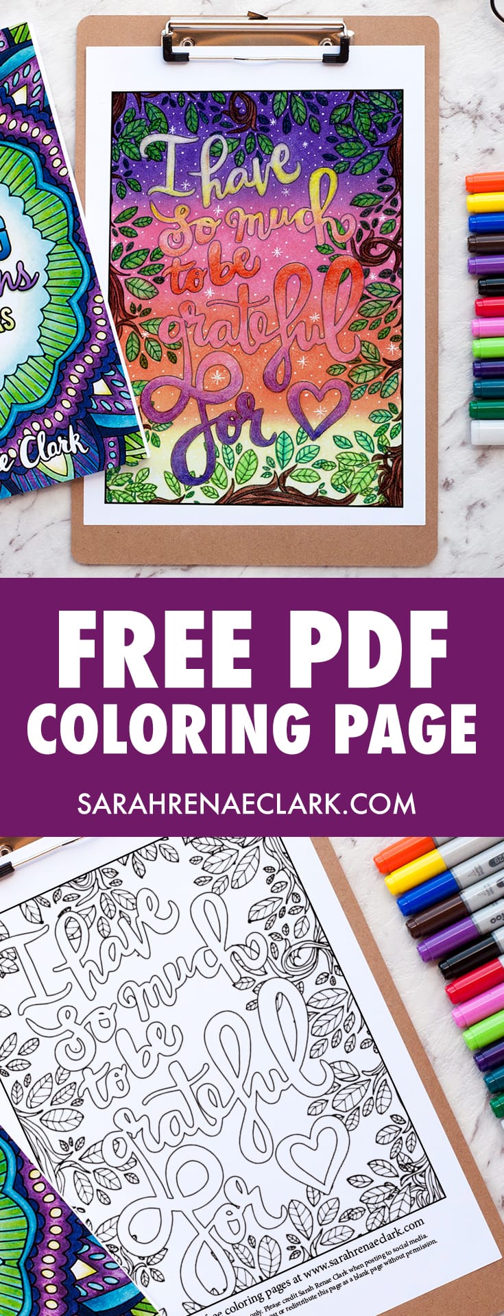 Free Coloring Page from "A Year of Coloring Affirmations For new ...