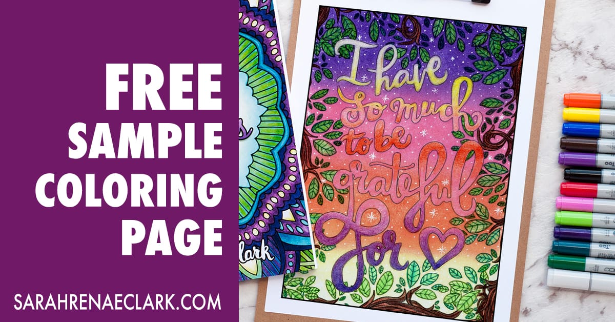 Free Coloring Page from "A Year of Coloring Affirmations For new ...