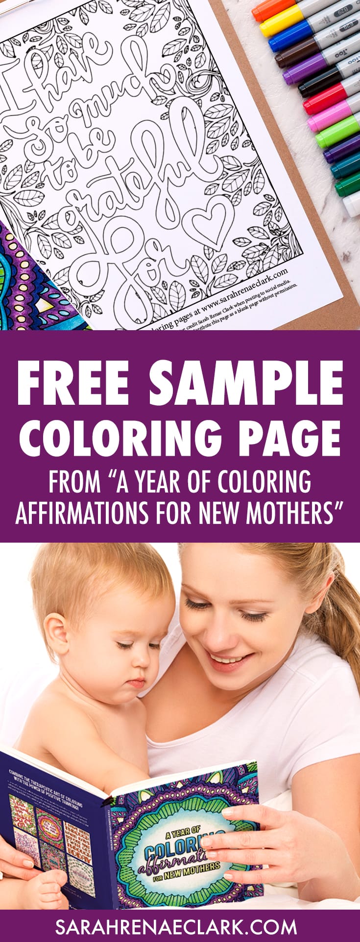 Free Coloring Page from "A Year of Coloring Affirmations For new ...