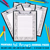 Printable Coloring Journal Pages | Art Therapy Series A | 10 Pack ...