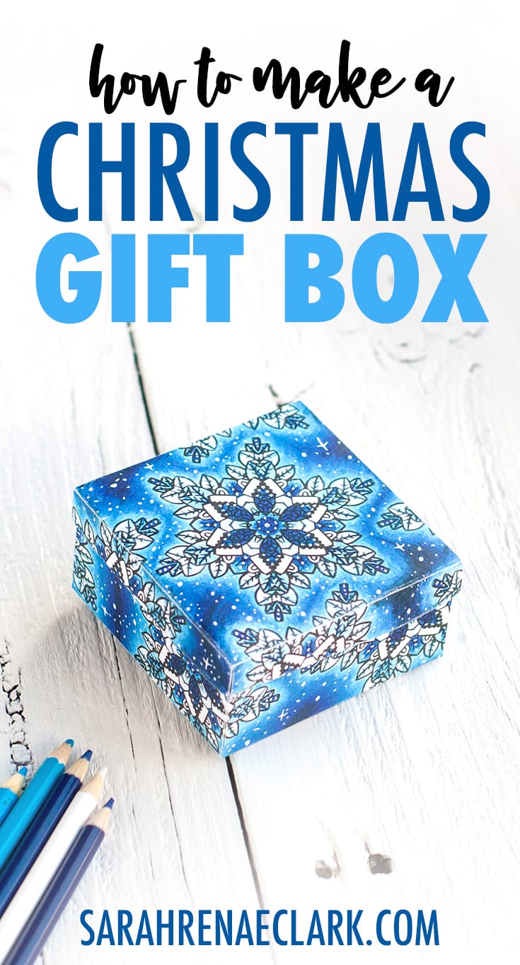 How to Make a Christmas Gift Box | Printable Template and Tutorial