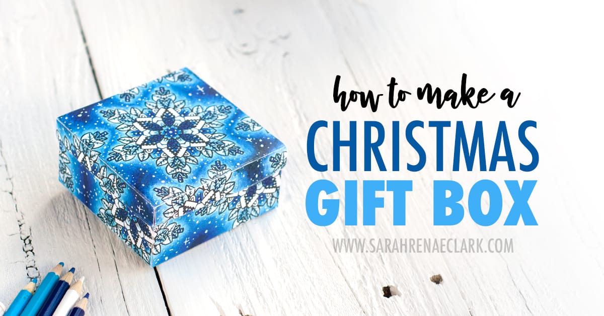 How to Make a Christmas Gift Box | Printable Template and Tutorial