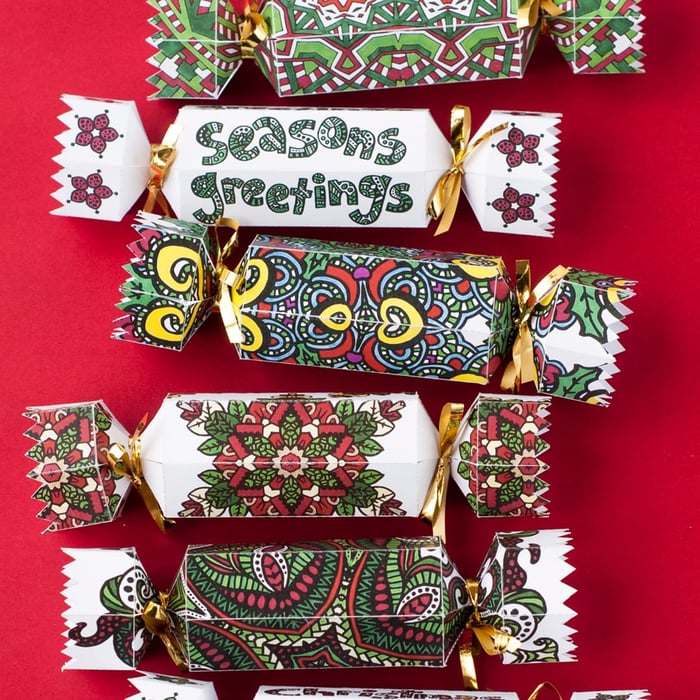 Printable Christmas Crackers - Sarah Renae Clark - Coloring Book Artist ...