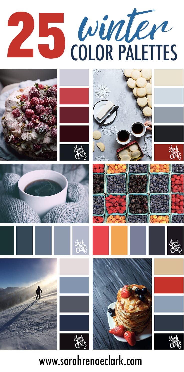 25 Winter Color Palettes | Inspiring color schemes by Sarah Renae Clark
