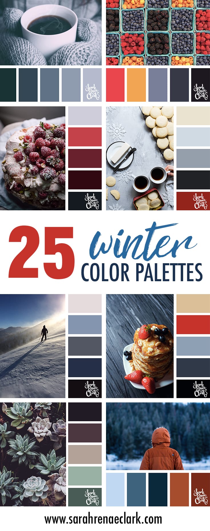 25 Winter Color Palettes | Inspiring color schemes by Sarah Renae Clark