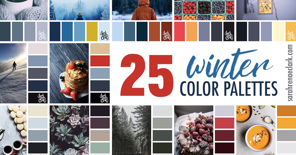 25 Winter Color Palettes | Inspiring color schemes by Sarah Renae Clark