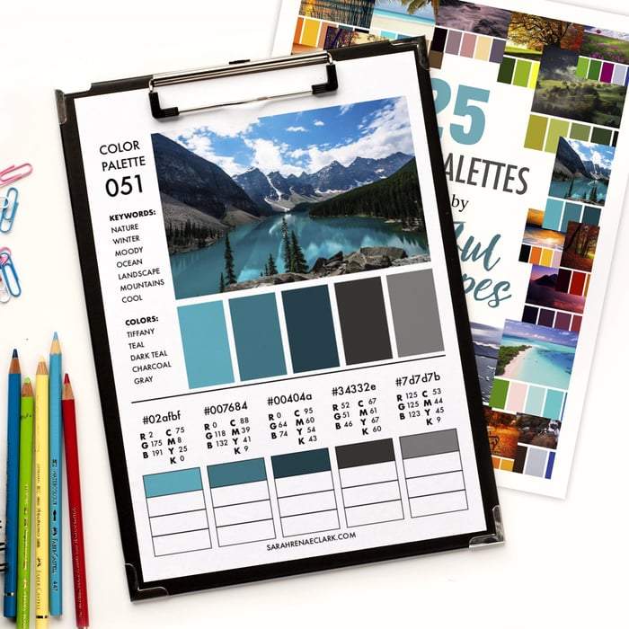 25 Color Palettes Inspired by Beautiful Landscapes | PDF Printable ...