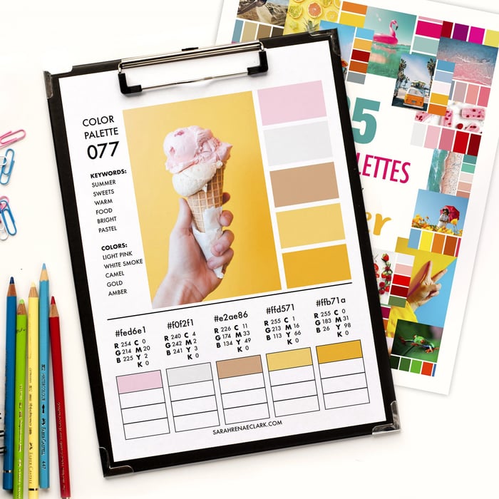 25 Color Palettes Inspired by Summer | PDF Printable Color Guide
