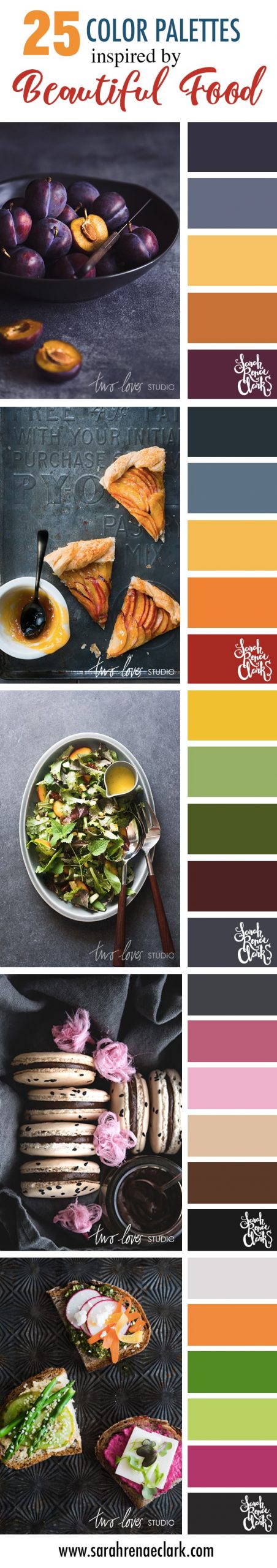25 Color Palettes Inspired by Beautiful Food | Photos by Rachel Korinek