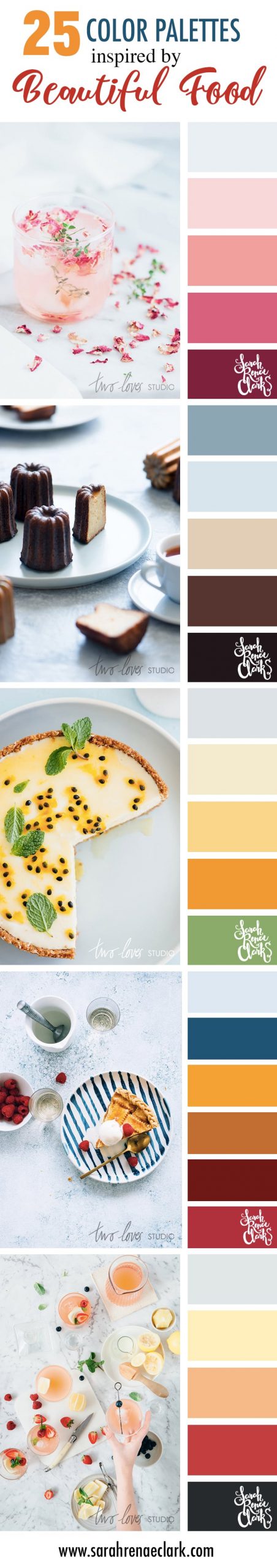25 Color Palettes Inspired by Beautiful Food | Photos by Rachel Korinek