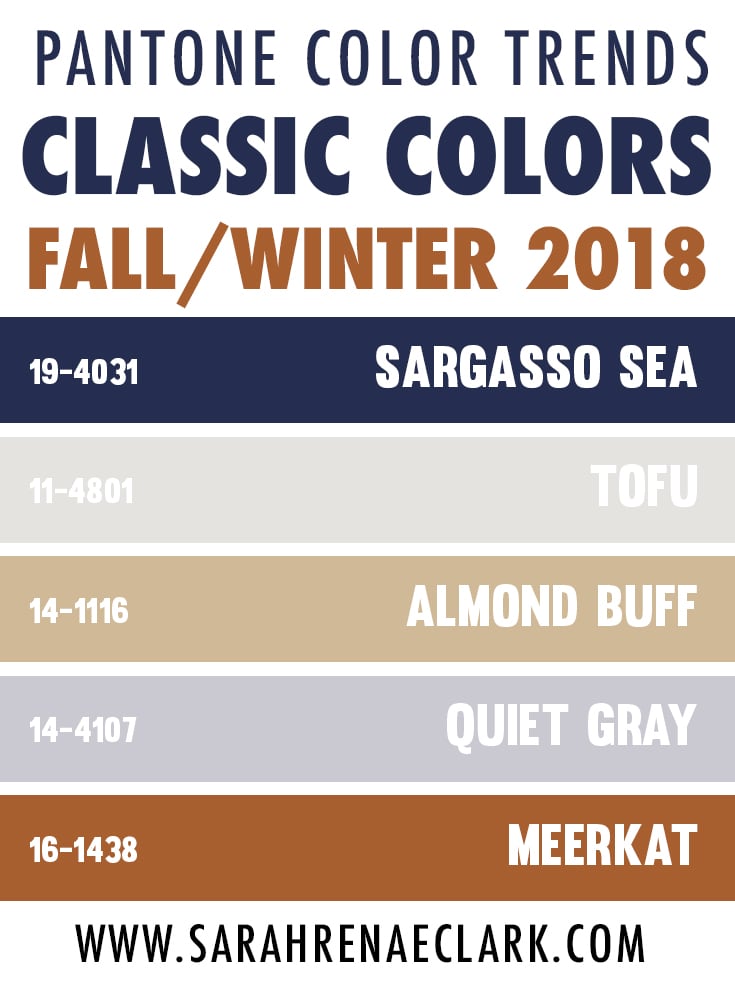 25 Color Palettes Inspired by the Pantone Fall/Winter 2018 Color Trends