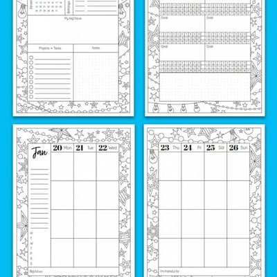 Free 2021 January Planner (Printable planner free sample)