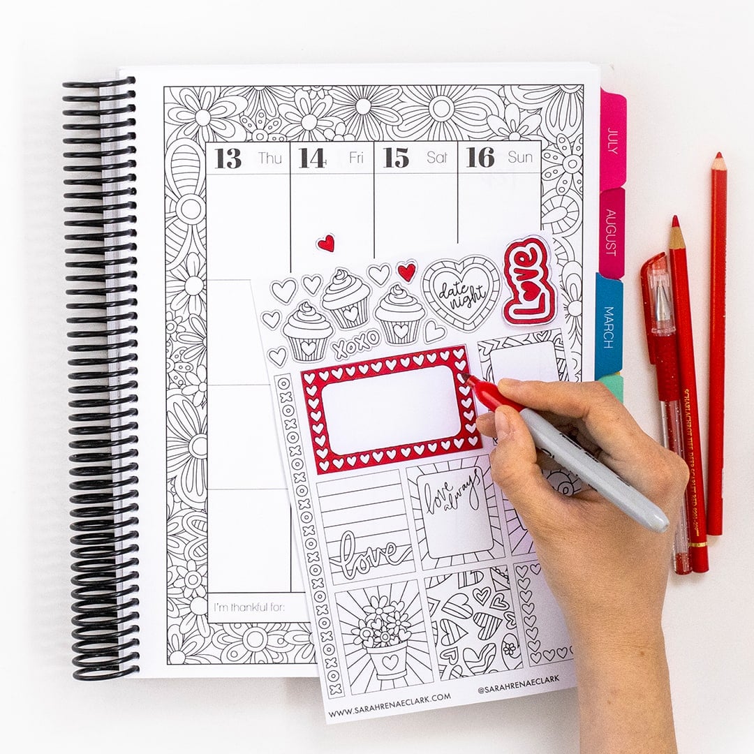 Free Valentine's Day Planner Stickers (Printable + Digital)