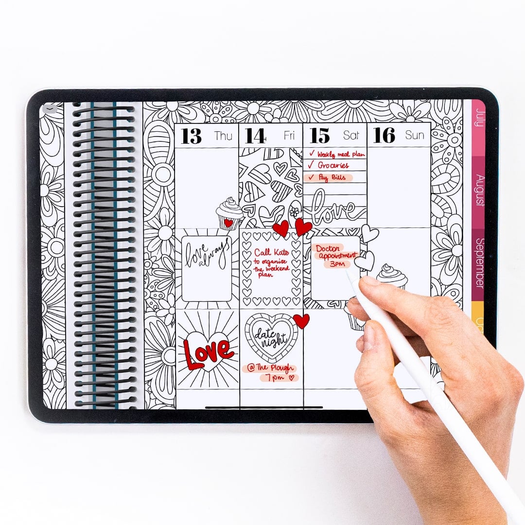 Free Valentine's Day Planner Stickers (Printable + Digital)