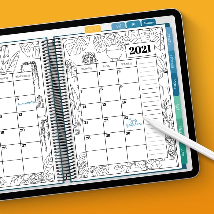 2020-21 Mid-Year Planner: Digital & Printable Combo - Sarah Renae Clark ...