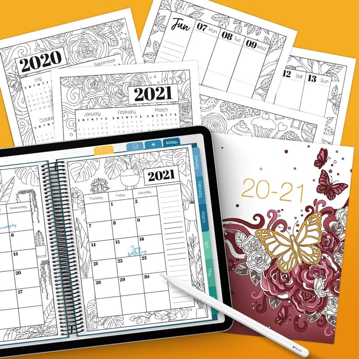 2020-21 Mid-Year Planner: Digital & Printable Combo - Sarah Renae Clark ...