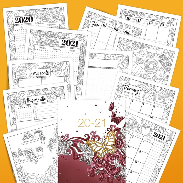 2020-21 Mid-Year Planner: Digital & Printable Combo - Sarah Renae Clark ...