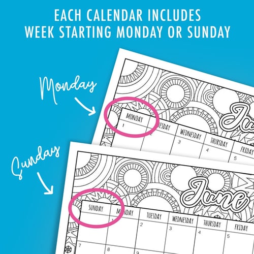 2021 Coloring Planner - Sarah Renae Clark - Coloring Book Artist and ...