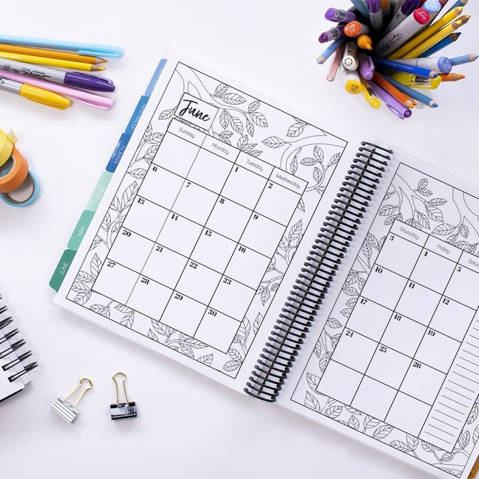 2021 Coloring Planner - Sarah Renae Clark - Coloring Book Artist and ...