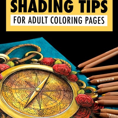 Advanced Shading Techniques for Adult Coloring Books (How to Draw ...