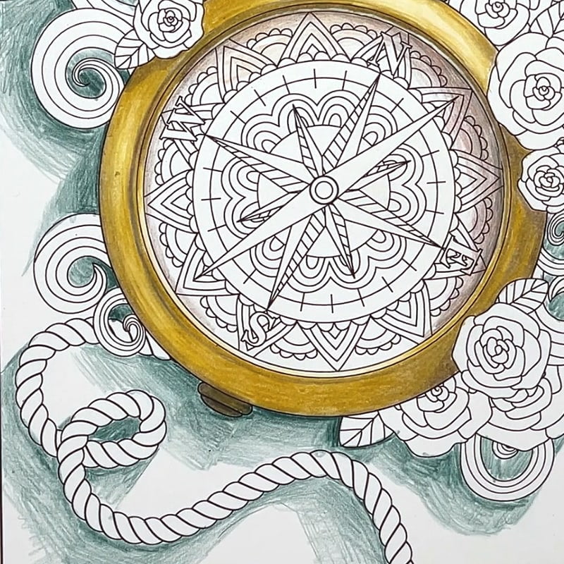 Advanced Shading Techniques for Adult Coloring Books (How to Draw ...