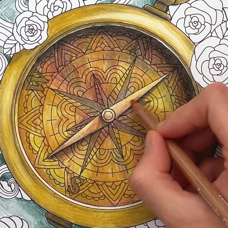 Advanced Shading Techniques for Adult Coloring Books (How to Draw ...