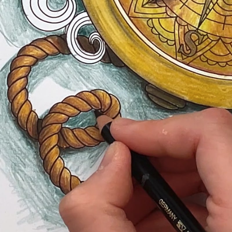 Advanced Shading Techniques for Adult Coloring Books (How to Draw ...