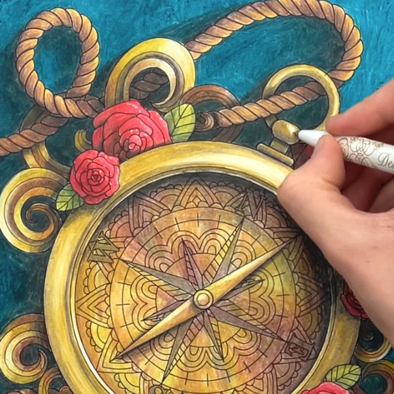 Advanced Shading Techniques for Adult Coloring Books (How to Draw ...