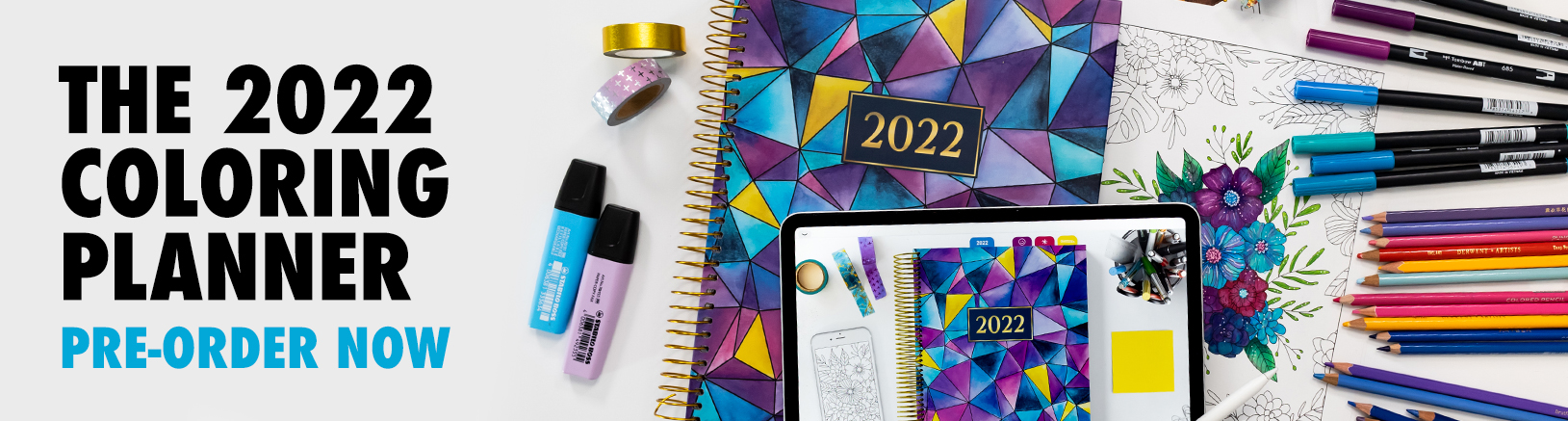 Free 2022 Printable Coloring Calendar - By Sarah Renae Clark