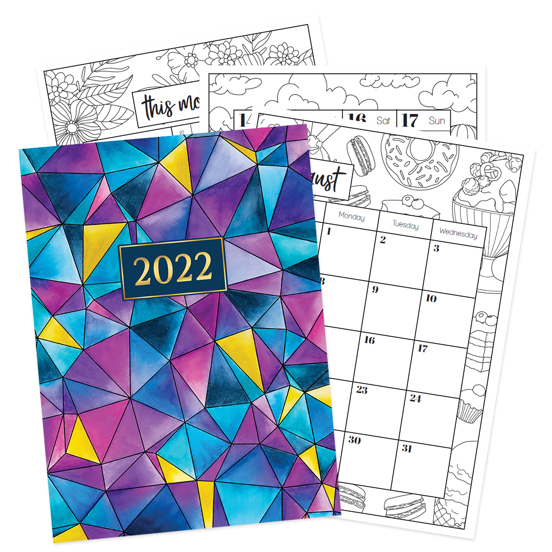 2022 Printable Coloring Planner - Sarah Renae Clark - Coloring Book ...