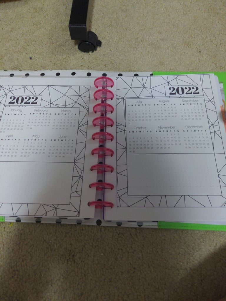 2022 Printable Coloring Planner - Sarah Renae Clark - Coloring Book ...