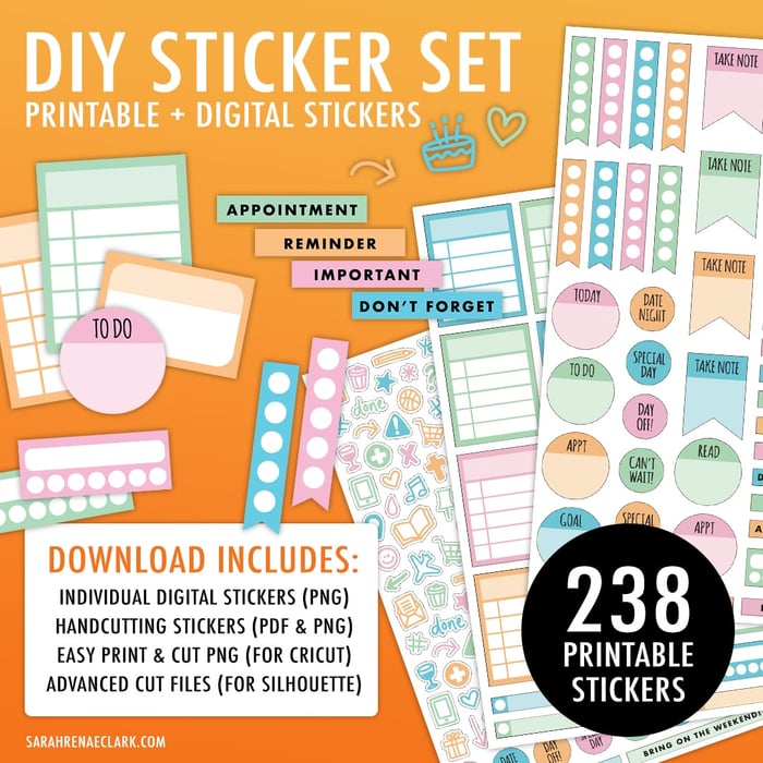 Functional Stickers (042) - Sarah Renae Clark - Coloring Book Artist ...