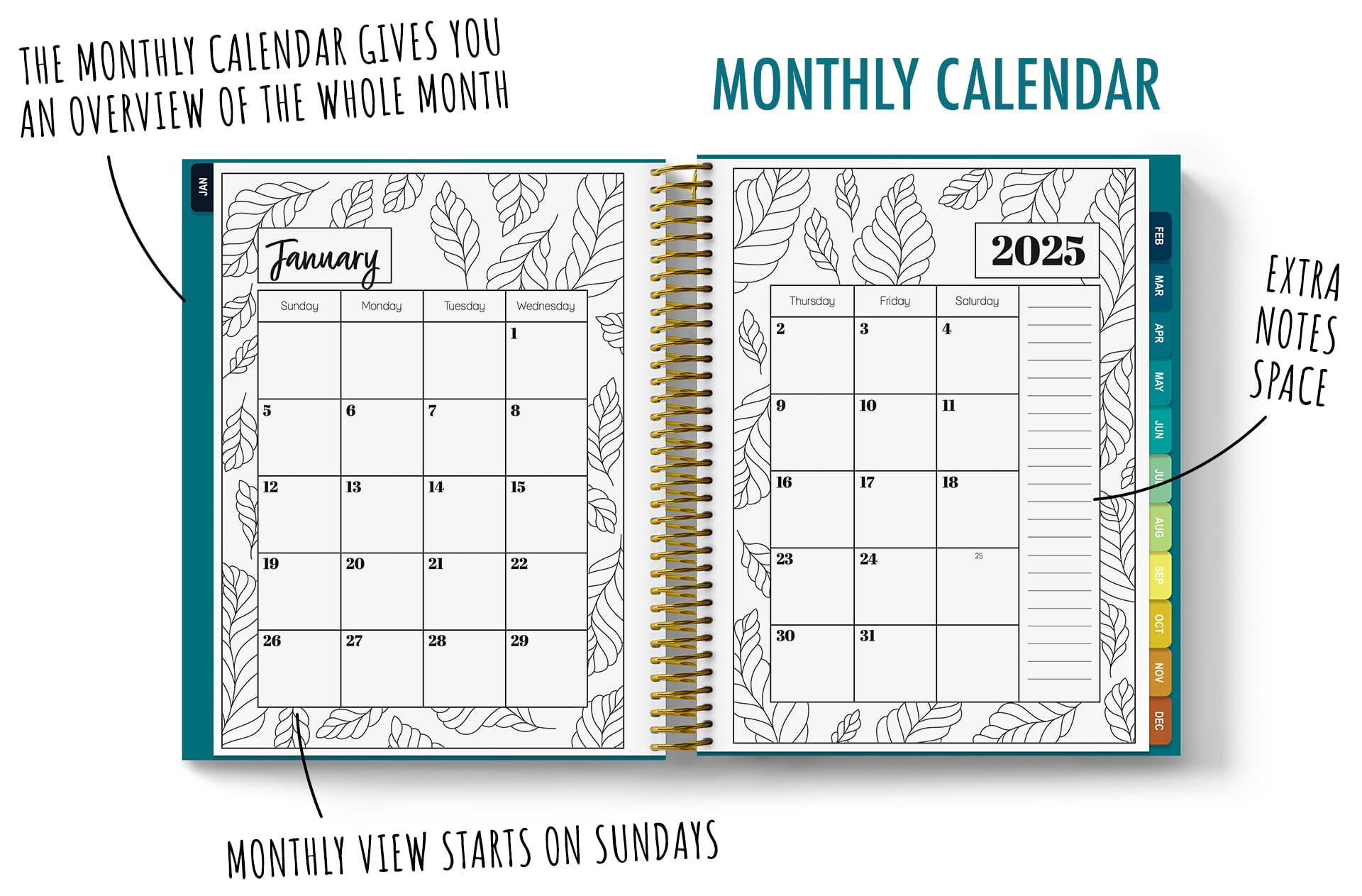 Coloring Planner by Sarah Renae Clark