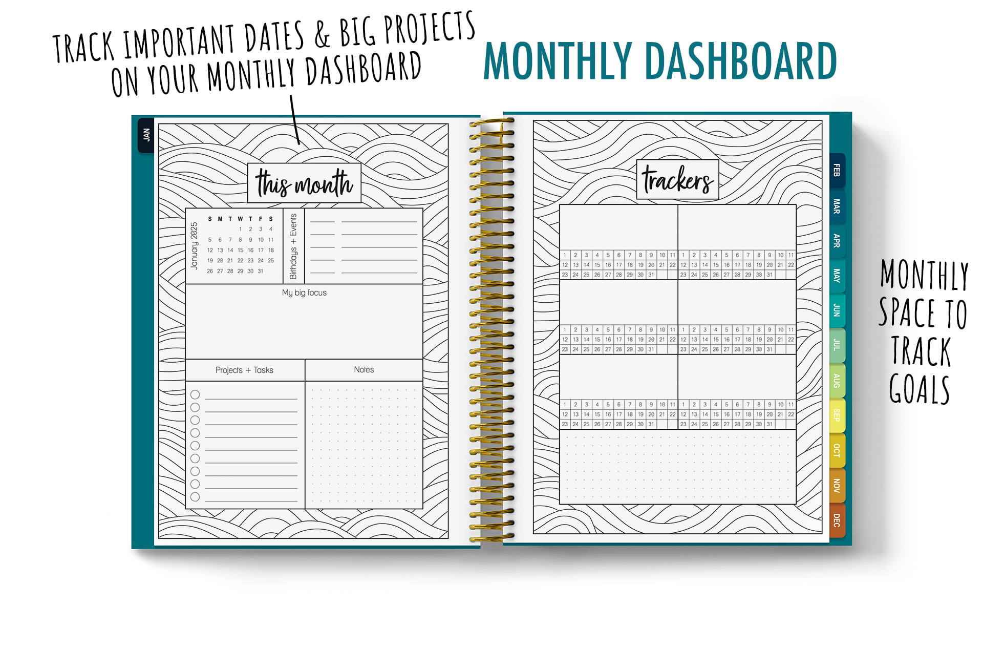 Coloring Planner by Sarah Renae Clark