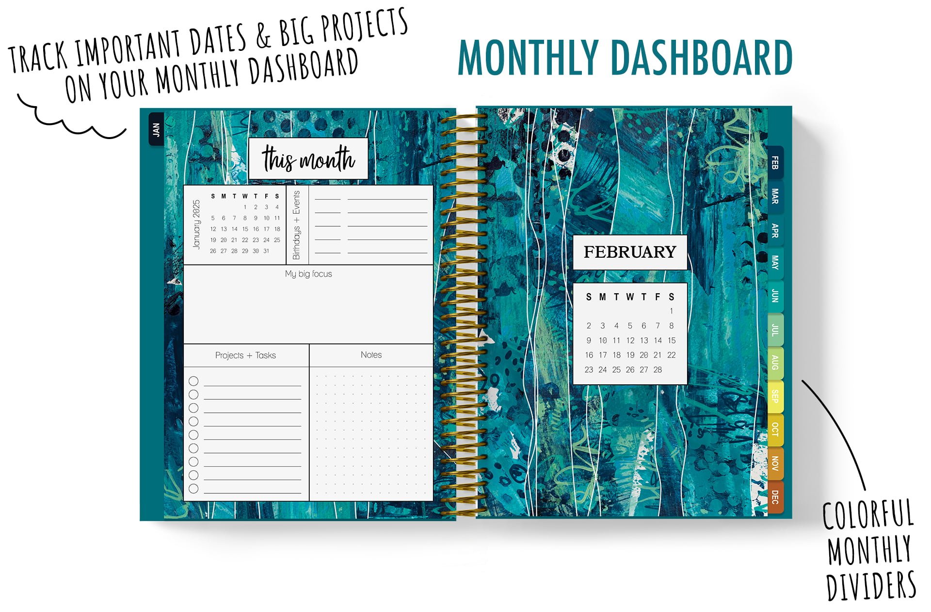 Coloring Planner by Sarah Renae Clark