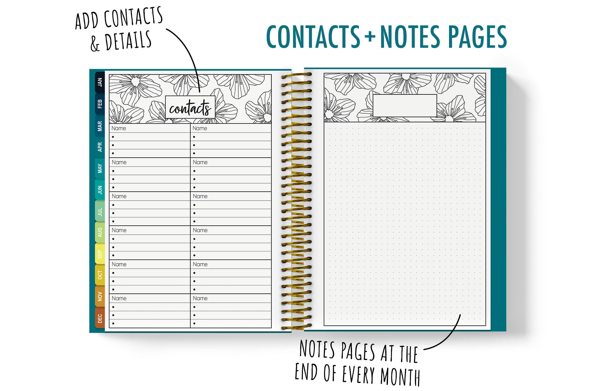 Coloring Planner by Sarah Renae Clark