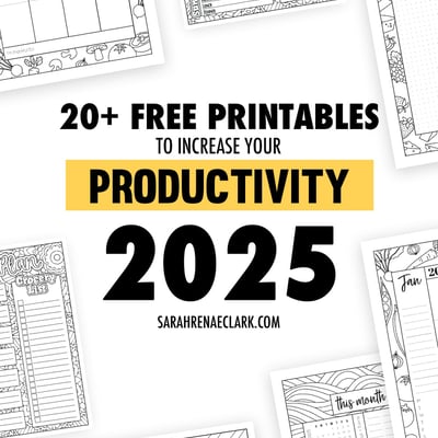 20+ Free Resources to Increase Productivity and Organise your 2025