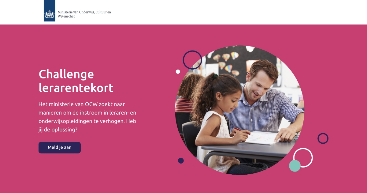 OCW Challenge lerarentekort | Lerarentekort Challenge | Ministerie van OCW