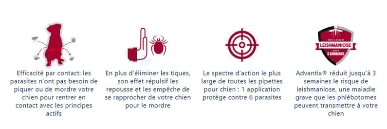 ADVANTIX - Dog - 10 to 25 kg - fleas and ticks - 6 p. - ELANCO