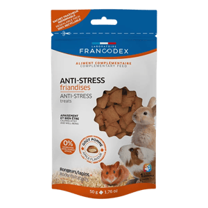 Friandises Anti-stress Rongeurs & Lapins – 50 g | FRANCODEX